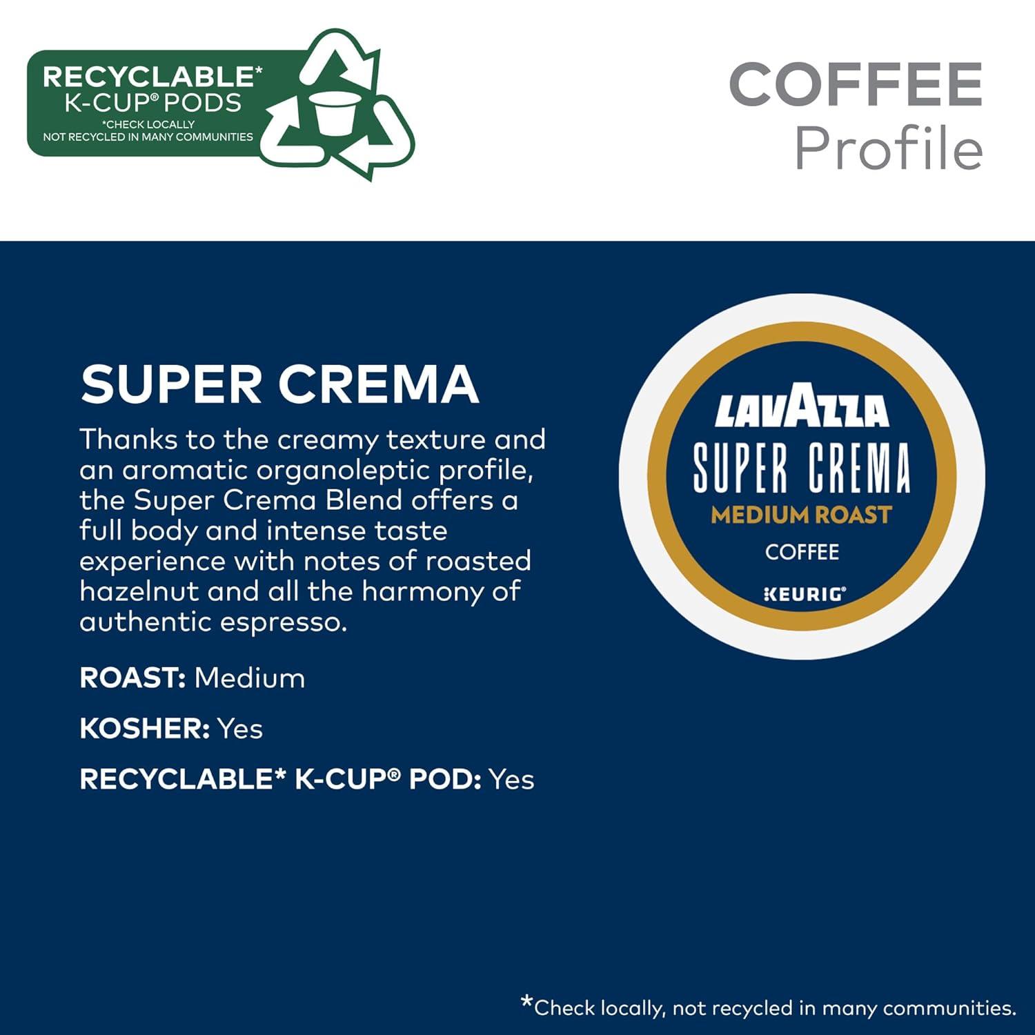 Lavazza House Blend Perfetto, Single-Serve Keurig K-Cup Pods, Medium Roast Coffee, 60-Count Box ...